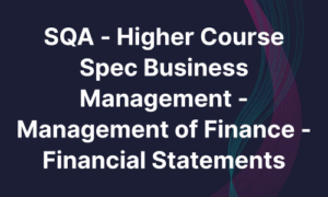 SQA - higher-business-management - Enterprise Skills Ltd
