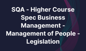 SQA - higher-business-management - Enterprise Skills Ltd