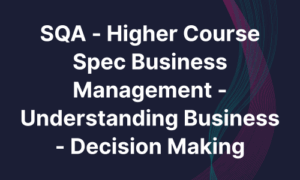 SQA - higher-business-management - Enterprise Skills Ltd