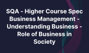 SQA - higher-business-management - Enterprise Skills Ltd