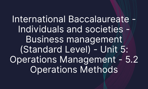 IB - Business management - Standard Archives - Enterprise Skills Ltd