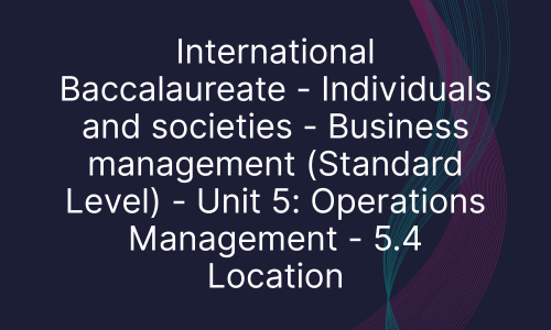 IB - Business management - Standard Archives - Enterprise Skills Ltd