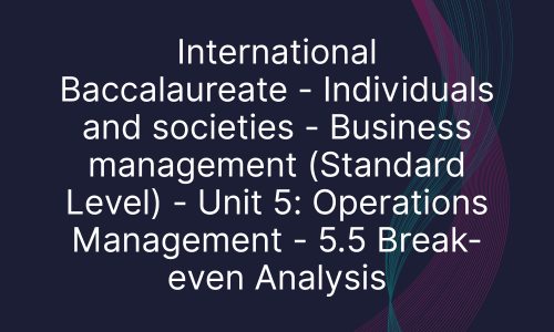 IB - Business management - Standard Archives - Enterprise Skills Ltd
